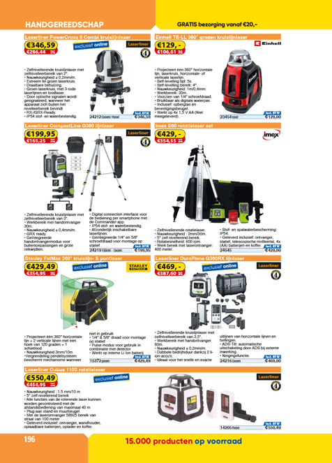 Laserliner CompactLine G360 lijnlaser 150cm - Groen product.blade.meta ...