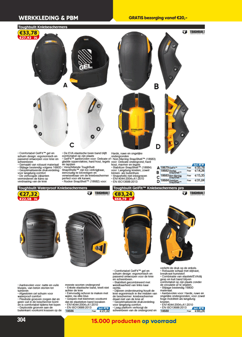 Toughbuilt Kniebeschermers Stabilizer SnapShell™ product.blade.meta ...