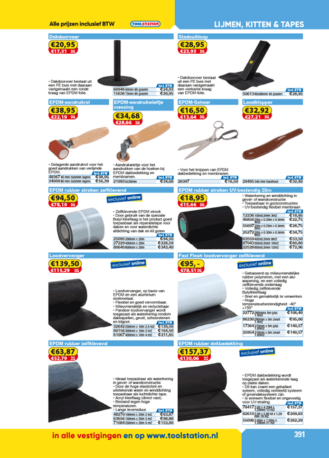 Pandser EPDM rubber stroken zelfklevend| Toolstation.nl