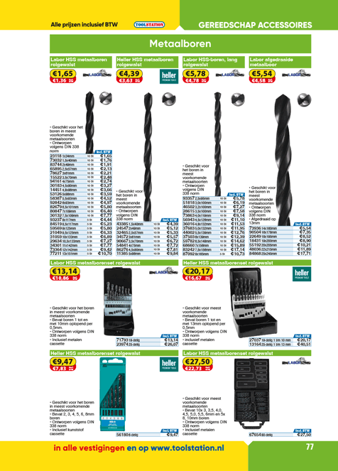 Afgedraaide metaalboor kopen? Bekijk hier!